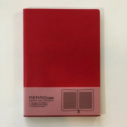 MEMMO Notebook A5, Red – mag nation