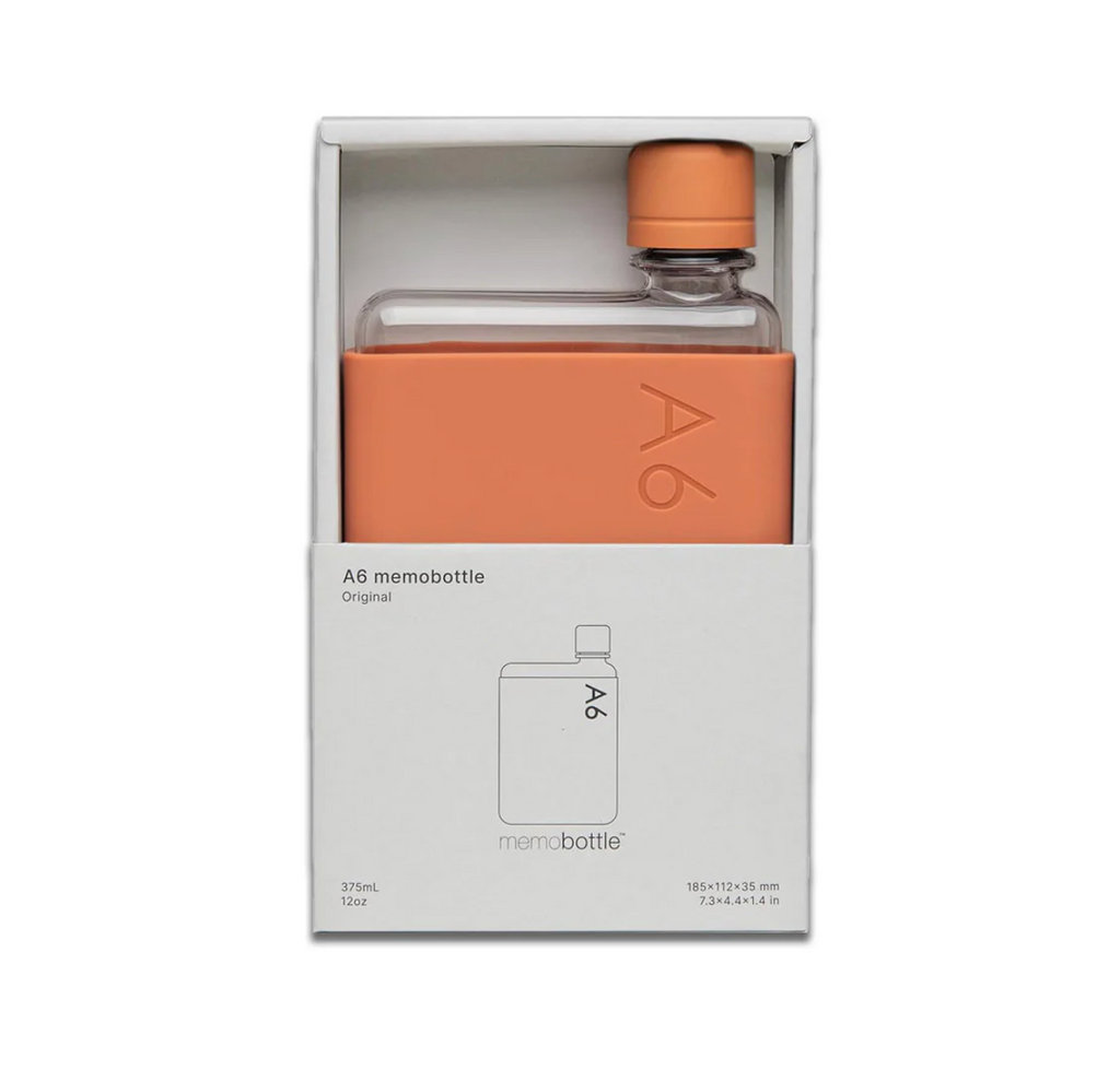 Memobottle A6 Drink Bottle With Terracotta Sleeve – mag nation