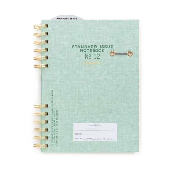 Standard Issue – No. 12 – Ruled Notebook Planner - Green – mag nation
